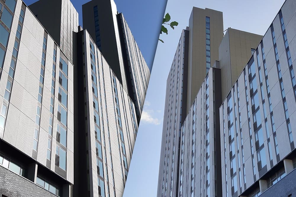 Maple install rainscreen cladding system to Manchester Oxygen Towers