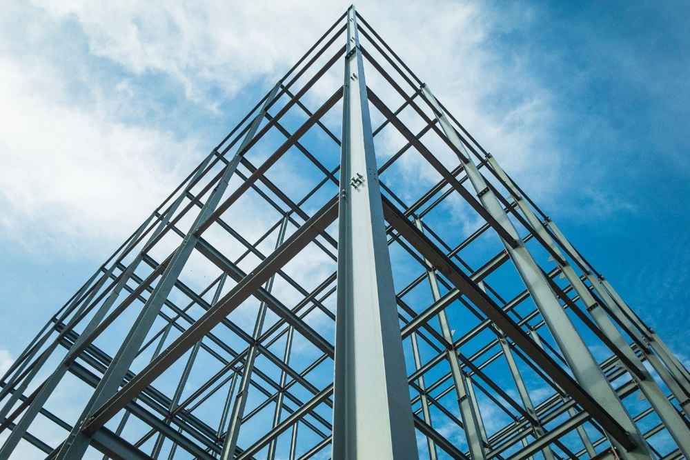 What are steel frame systems (SFS) and how are they used in construction?