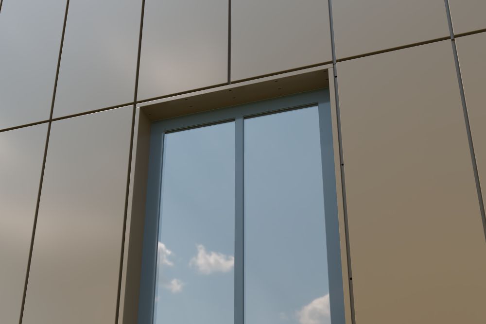 Aspect CTV Rainscreen cladding façade system - Maple