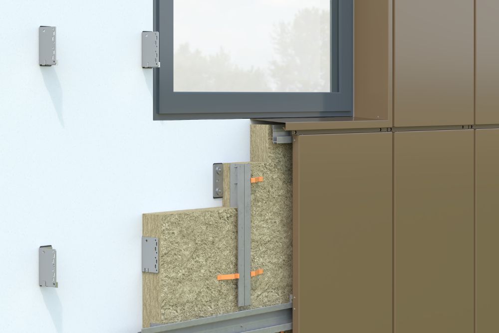 eClips Rainscreen cladding support system - Maple Façades